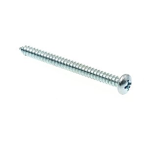 Prime-Line 9019966 Sheet Metal Screw, Self-Tapping, Pan Head Phillips, #8 X 2 in, Zinc Plated Steel, Pack of 50