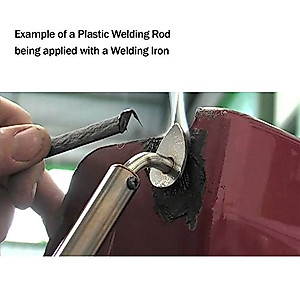 HDPE Polyethylene Plastic Welding Rods-Natural (White)-10 Feet (10-Pack of 12-Inch, 1/8in or 3mm Dia)