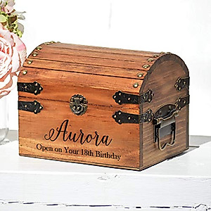 Baby Time Capsule 1st Birthday Container Newborn Keepsake Box Personalized for Boy or Girl Memory Box Boho Shower Gift for Mom Custom Engraved Treasure Chest