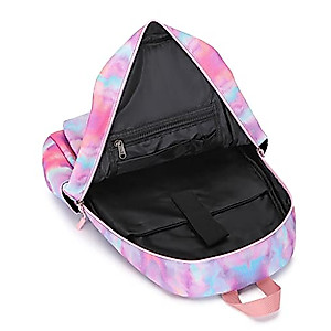 Swacort Backpacks Hot Pink Lightweight Backpack Women Casual Large Bookbag Canvas Daykpack Anti-Theft Durable Travel Backpack