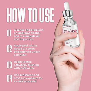 Glycolic Acid Peel 70% Professional Chemical Peel for Face at Home - Intense Alpha Hydroxy Acid Skin Peel For Acne Scars, Collagen Boost, Wrinkles, Fine Lines - Liquid Exfoliant for Face Peel Mask