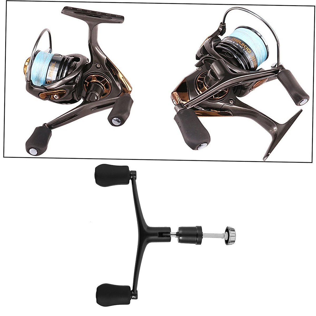 Sosoport 1pc Double Rocker Arm Swivel Rocker Fishing Boat Accessories Rotary Tool Accessories Fishing Rotary Knob Fishing Reel Knob Fishing Handle Arm Grip Reels Fishing Rod Parts Lengthen