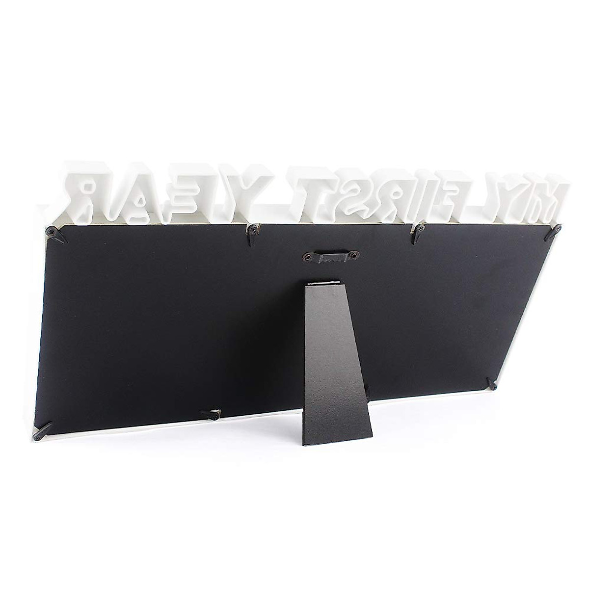 ESTAMICO My First Year Frame Baby Picture Keepsake Frame for Photo Memories, White