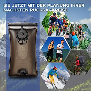 B BBAIYULE Hydration Backpack with 2L Water Bladder, Hydration Packs for Cycling Biking Running Hiking Climbing Skiing , Lightweight Water Backpack with Hydration Bladder for Men and Women (Black)