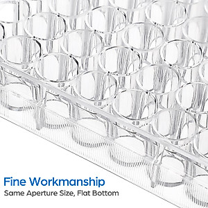 TEHAUX 48 Holes Disposable Serving Tray Pill Filler Tray Tube Rack for Lab Equipment Well Cap Ceramic Tray Tissue Culture Plate Tissue Culture Kit Tool Tray Tools Cub Ceramics