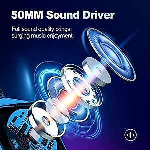 DEEBOX Wireless Gaming Headsets with Mic for PC PS4 PS5 Playstation 4 5, Bluetooth USB Gamer Headphones with Noise Cancelling Microphone for Computer Laptop PC Mac