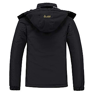 MOERDENG Men's Waterproof Ski Jacket Warm Winter Snow Coat Mountain Windbreaker Hooded Raincoat