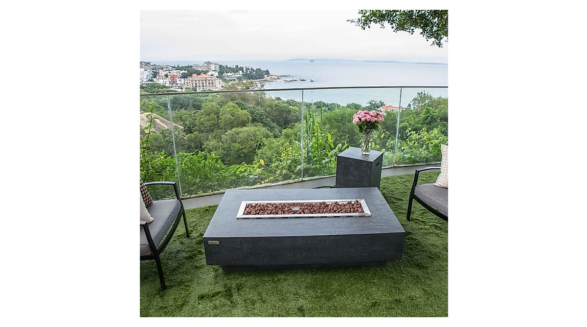 Elementi Hampton Propane Fire Pit - Smokeless Outdoor Table