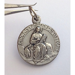 I G J Saint John the Apostle and Evangelist Silver Medal - The Patron Saints Medals