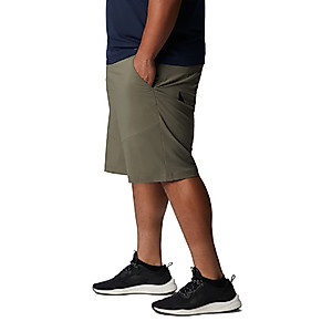 Columbia Men's Tech Trail Short, Stain Resistant, Sun Protection, Stone Green, 30