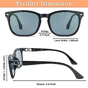 ESAVIA Retro Reading Sunglasses for Women Prescription Sunglasses Readers Anti Glare UV400 Block Polarized Sun Reader Glasses (Black Tortoise, 3.0, multiplier_x)