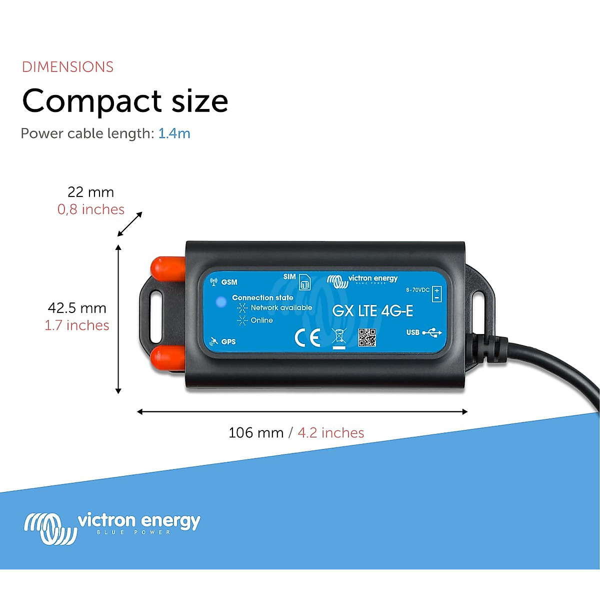 Victron Energy GX LTE 4G-A Cellular Modem