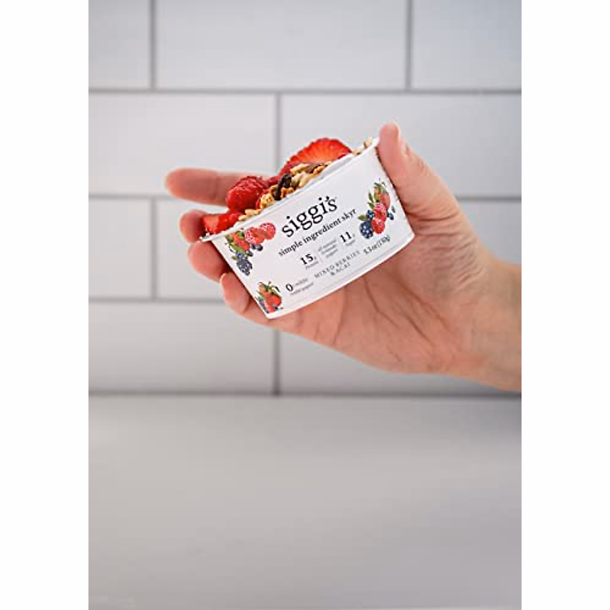 Siggi's Mixed Berries & Acai Non Fat Yogurt 4 Pack, 21.2 OZ