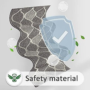 Villsure Kitchen Rugs and Mats, Non Skid Kitchen Runner Rug Absorbent Resist Dirt Kitchen Floor Mat Comfort Standing Mat Made of 100% Polypropylene Machine Washable