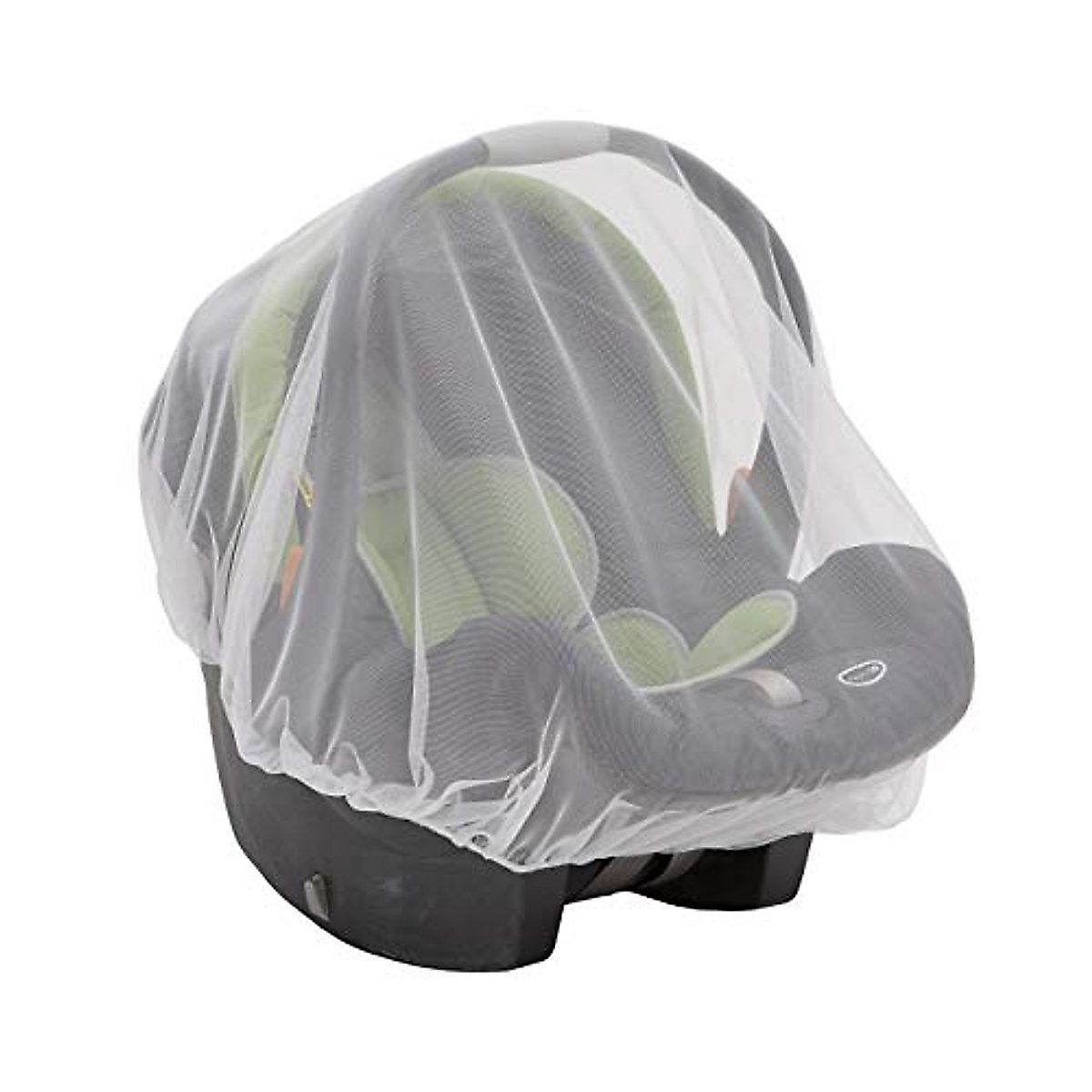 Mosquito Net for Infant Car Seats, Infant Strollers and Bassinets | Breathable with Elastic Netting for Easy fit | Delta Children | White