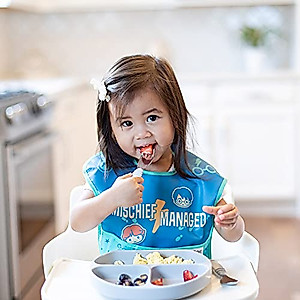 Bumkins Bibs, Harry Potter Baby Bibs for Girl or Boy, SuperBib Baby and Toddler Bib for 6-24 Months, Baby Bib for Eating, Feeding Bib, Waterproof Lightweight Fabric – Mischief