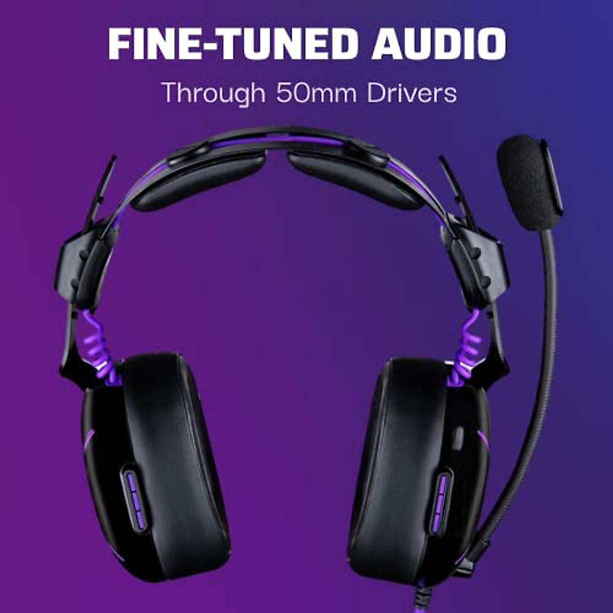 PDP Victrix Pro AF Wired Professional Esports Gaming Headset with Cooling: Xbox Series One, Xbox Series S | X, PC, Windows 10 Computer - Black/Purple
