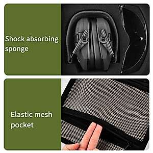 Case for Walker's Razor Slim Electronic Earmuffs Storage Holder/ for Howard Leight/ for 3M WorkTunes Shooting Hunting Hearing Ear Protection, Safety Eyewear Glasses Storage Holder -Camo Box Only