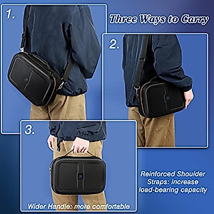 SteBeauty Steam Deck Case 2023 Upgrade, Carrying Case for Steam Deck Console & Accessories, Steam Deck Travel Case Built-in AC Adapter Charger Storage, Large Capacity