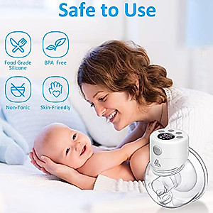 Electric Breast Pump,Wearable Breast Pump,Hands-Free & Portable Breastpump,Quiet Breastfeeding Pump with LCD Display