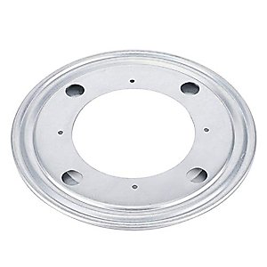 Rotating Swivel Turntable Plate Heavy Duty Round Shape Galvanized Lazy Susan Bearing for Kitchen Shelves Book(8 inch-Sliver)