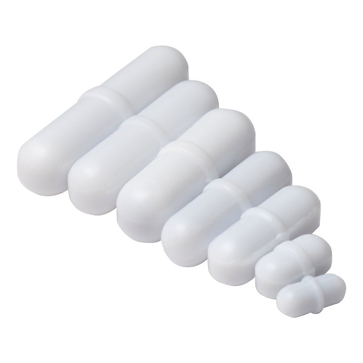 7 Pcs PTFE Magnetic Stirrer Mixer Stir Bar Spinbar Stirring Graduated Glass Measuring Low Form Beaker Set 50ml 100ml 250ml 400ml 600 ml