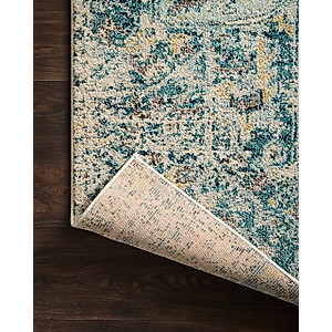 Loloi II Nadia NN-07 Aqua Transitional Area Rug 9'-0" x 12'-0"