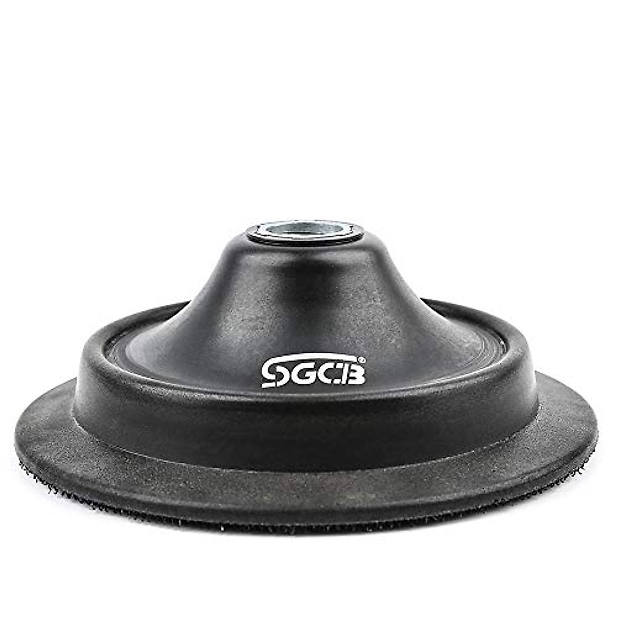 SGCB 5” RO Rotary Flexible Backing Plate, Hoop-and-Loop Face 5/8” Thread PU Soft Backing Pad Used On Rotary Polisher Sander for Sanding Polishing Buffing Finishing