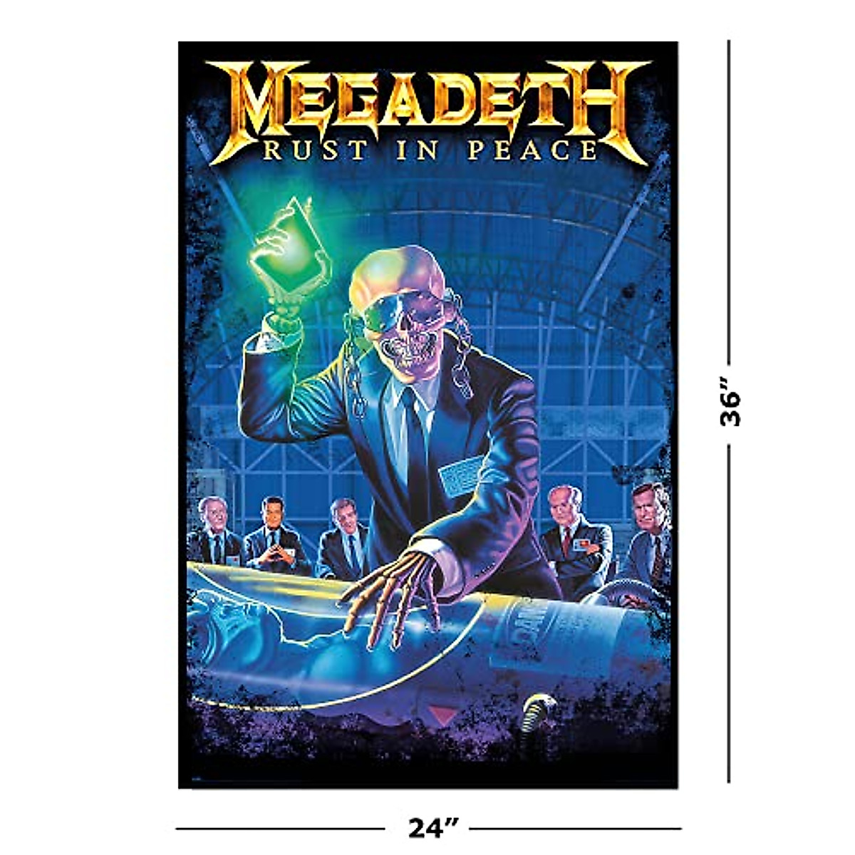 Megadeth - Music Poster (Album Cover: Rust In Peace) (Size: 24" x 36")