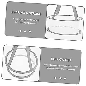 Alipis 2pcs Beauty Egg Drying Net White Makeup Silicone Makeup Sponge Foldable Laundry Rack Bra Hanging Basket Hanging Drying Basket Bath Sponges for Shower Socks Drying Rack Sock Fabric