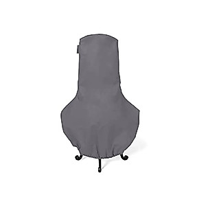 Covermates Chiminea Cover – Weather Resistant Polyester, Adjustable Drawcord, Elastic Hem, Grill and Heating-Charcoal