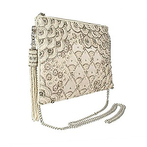 Mary Frances Womens Mary Frances Blissful Crossbody Clutch handbag, Multi, One Size US