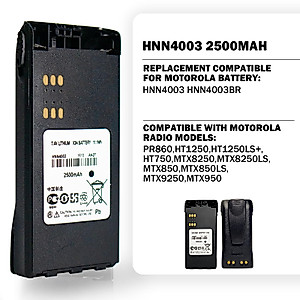 Teseko HNN9008A HNN9008 HNN9009 HNN9009A HNN9013A 7.2V 1500mAh NI-MH Two-Way Radio Battery Replacement for Motorola HT750 HT1225 HT1250 GP320 GP328 GP338 GP328 PR860