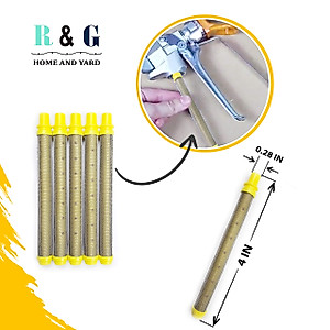5 PCS-Titan/Wagner/Spraytech Airless Spray Gun Filter Replacement - Push On (Yellow, 100 Mesh) 581-062 581062 0089959 0089324 0154675