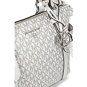 Michael Kors Sullivan Small Convertible Top Zip Tote Optic White/Black One Size
