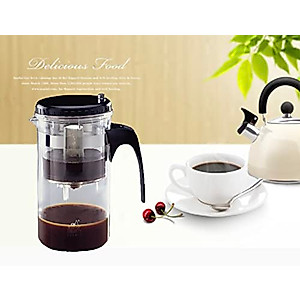 ICYMI TODAY GOOD TO GREAT One Button Filtering Borosilicate Glass Tea Infuser/Coffee Maker With Detachable Infuser (Capacity: 16.9 Fl.Oz)