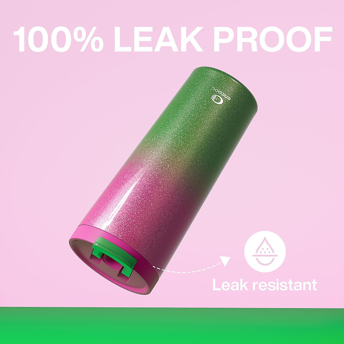 ENCOOL 30 oz Insulated Tumbler with Lid and Straw, 100% Leakproof Travel Coffee Mug, Stainless Steel Coffee Tumbler, Keeps Cold for 24 Hours or Hot for 8 Hours, Car Cup Holder Friendly (Fuchsia)