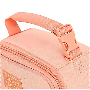 Fulton Bag Co. Thermal Insulated Zippered Lunch Bag Box (Upright) Hardbody Sturdy (Cantaloupe)