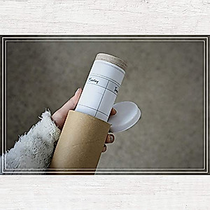 EXODUS Dry-Erase Magnetic Fridge Calendar Complete Set with 2 Fine-Tip Black Markers 12”x16” Premium Quality Dry Erase Film, Monthly Planning and Family Schedule Organizer, Rustic Wood-Design Border