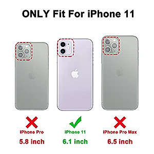 DT Series Case for iPhone 11 Case Built with Screen Protector, Lightweight and Stylish Full Body Shockproof Protective Rugged TPU Case for Apple iPhone 11 6.1inch（Marble）