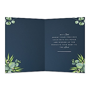 Baby Baptism Card for Baby Girl, Baby Boy Christian Religious Baptism Card for Girl, Boy (Pack of 12)