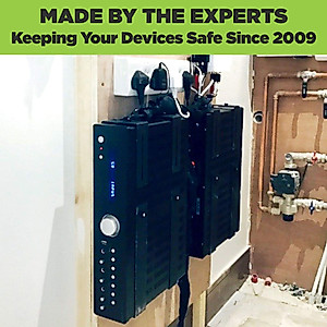 HIDEit Mounts Uni-MXW Mount - Patented in 2015, Made in USA - Adjustable Medium Extra Wide Device Wall Mount, Hide Your Cable TV Box, Video Game Consoles, Receivers, Cable Boxes, Gaming PCs and More