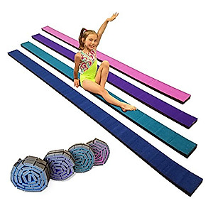 Gymnastics Flexible Roll-Up Foam Training Balance Beam! -(TEAL)