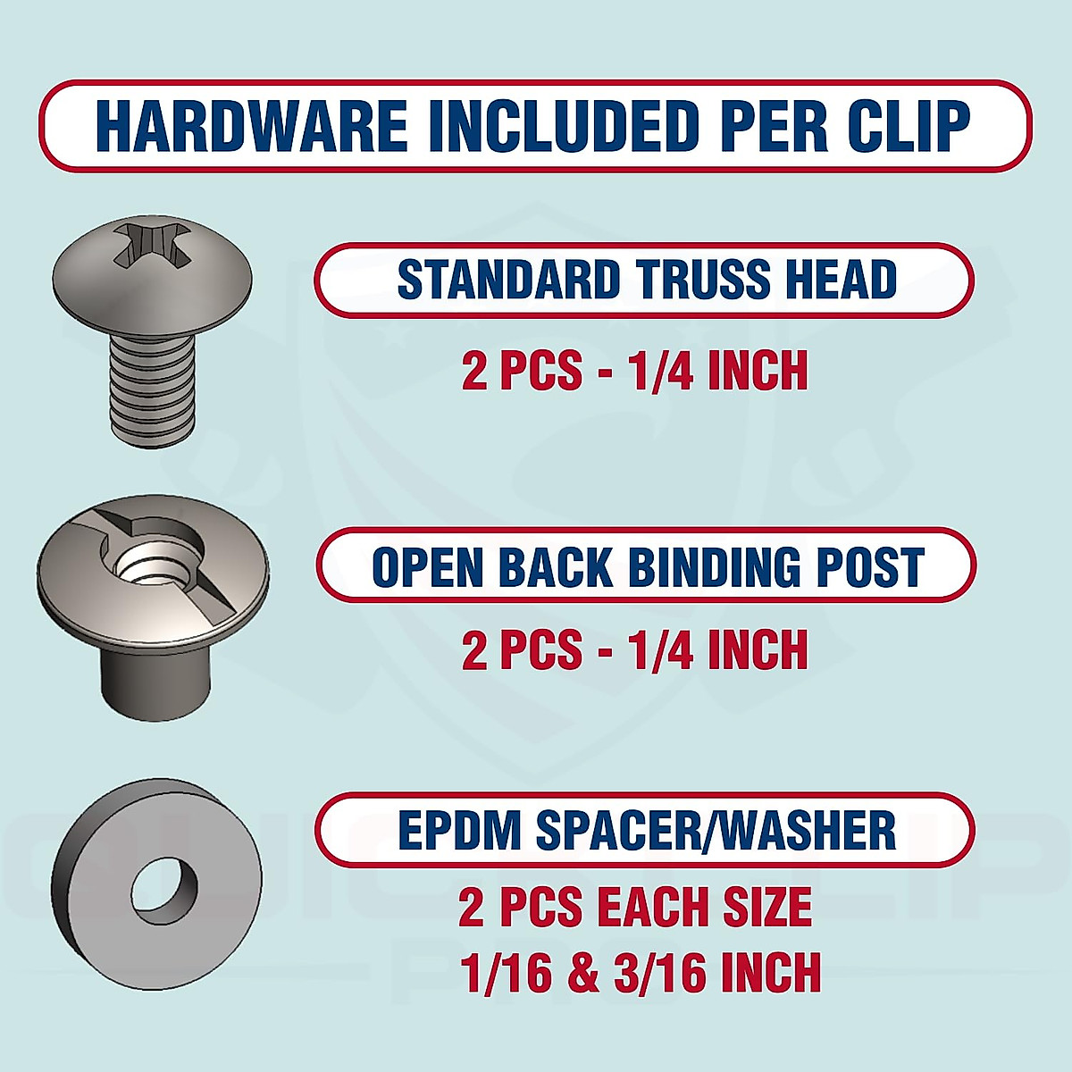 Tuckable FOMI X Belt Clips - Slotted Multiple Fit IWB - Inside The Waist Band | Made in USA - Replacement Mounting Hardware Included fits Most Kydex Gun Holsters or Sheath Making (1.50" 2-Pack)