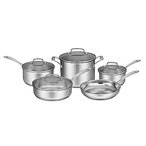 Cuisinart 87P-9 Home Gourmet Stainless Steel 9-Pc Set,Silver