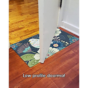 Toland Home Garden 800516 Boho Bird Spring Door Mat 18x30 Inch Bird Outdoor Doormat for Entryway Indoor Entrance