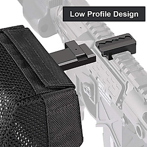 Feyachi Brass Catcher Heat Resistant Thickened Nylon Cartridge Casing Shell Catcher Net for Weapon with Picatinny Rail Mount