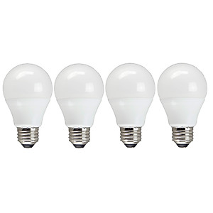 TCP Eco$ave LED 60 Watt Equivalent | 4 Pack | Soft White (3000K) Shatter Resistent | 730 Lumens | 6,000 Hour | Non-Dimmable Light Bulbs