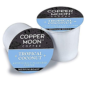 Copper Moon Single Serve Coffee Pods for Keurig K-Cup Brewers, Medium Roast, Tropical Coconut Blend, 12 Count(Pack of 3)