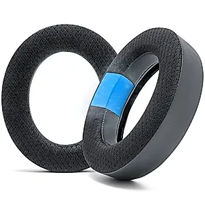 WC Freeze HS60 - Cooling Gel Replacement Earpads for Corsair HS50, HS60, HS70 & More by Wicked Cushions - Boost Comfort, Durability, Thickness & Sound Isolation for Epic Gaming Sessions | Black